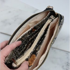 Bags | Snake Skin Cosmetic Pouch | Poshmark